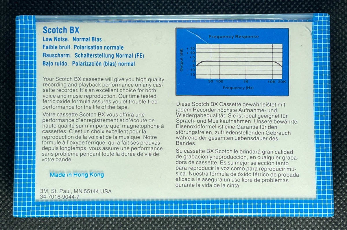 Scotch BX - 1982 - US - Blank Cassette Tape - New Sealed