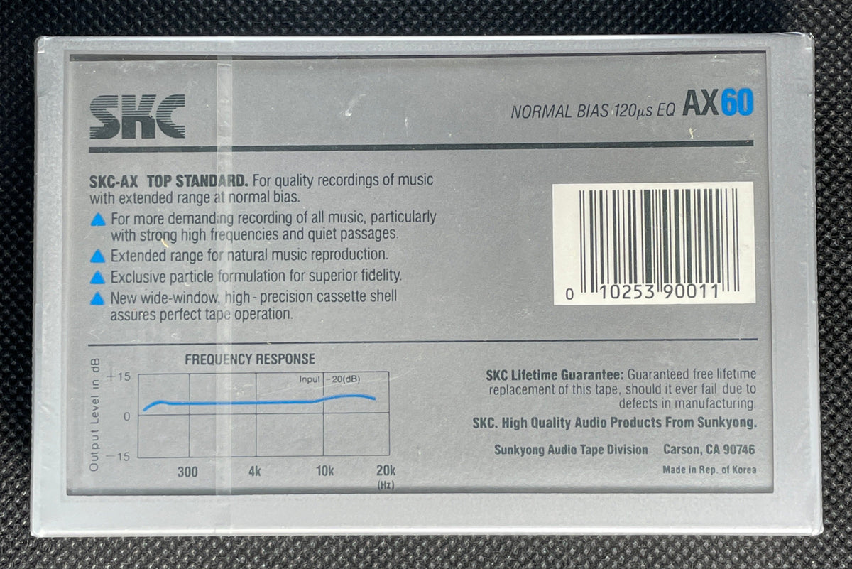 SKC AX - 1990 - EU - Blank Cassette Tape - New Sealed