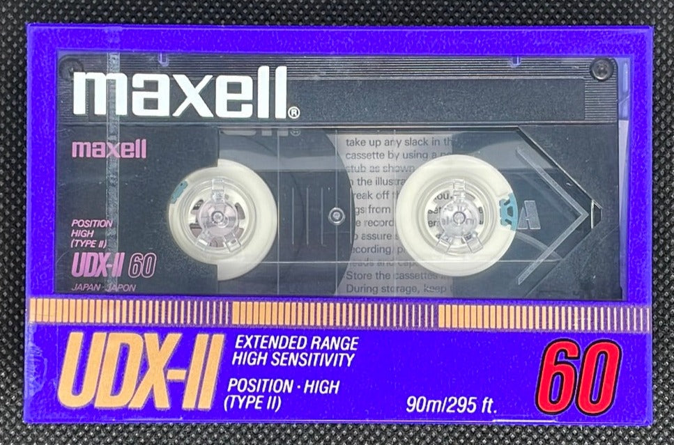 Maxell UDX-II - 1986 - US - Blank Cassette Tape - New Sealed
