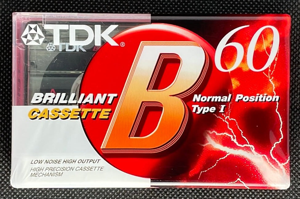 TDK B - Brilliant - 1992 - Blank Cassette Tape - New Sealed