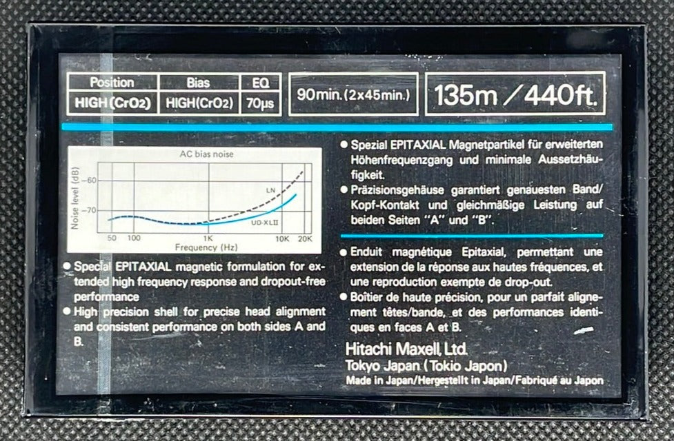 Maxell UDXL-II - 1980 - Blank Cassette Tape - New Sealed