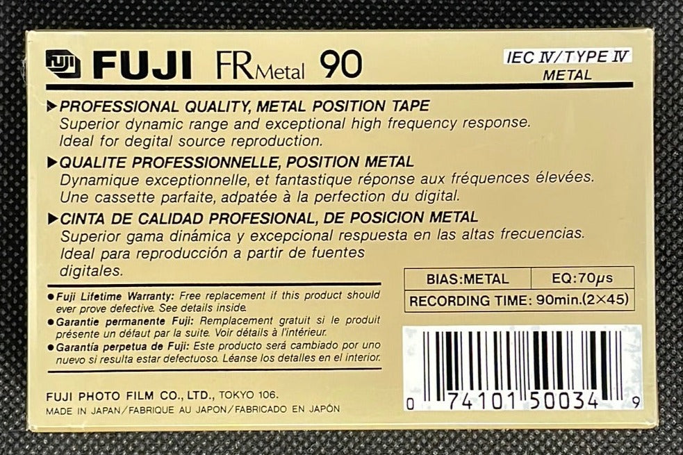 FUJI FR Metal - 1989 - US - Blank Cassette Tape - New Sealed