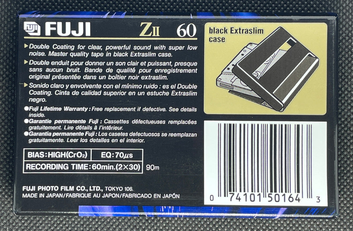 Fuji ZII - 1995 - US - Blank Cassette Tapes - New Sealed