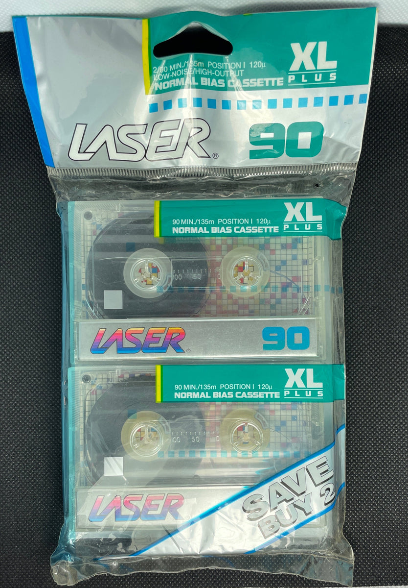 Laser XL Plus - 1990 - US - Blank Cassette Tape - New Sealed