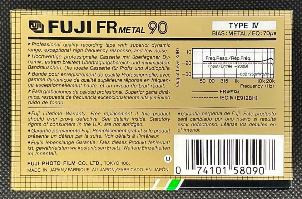 FUJI FR Metal - 1985 - US - Blank cassette - New Sealed