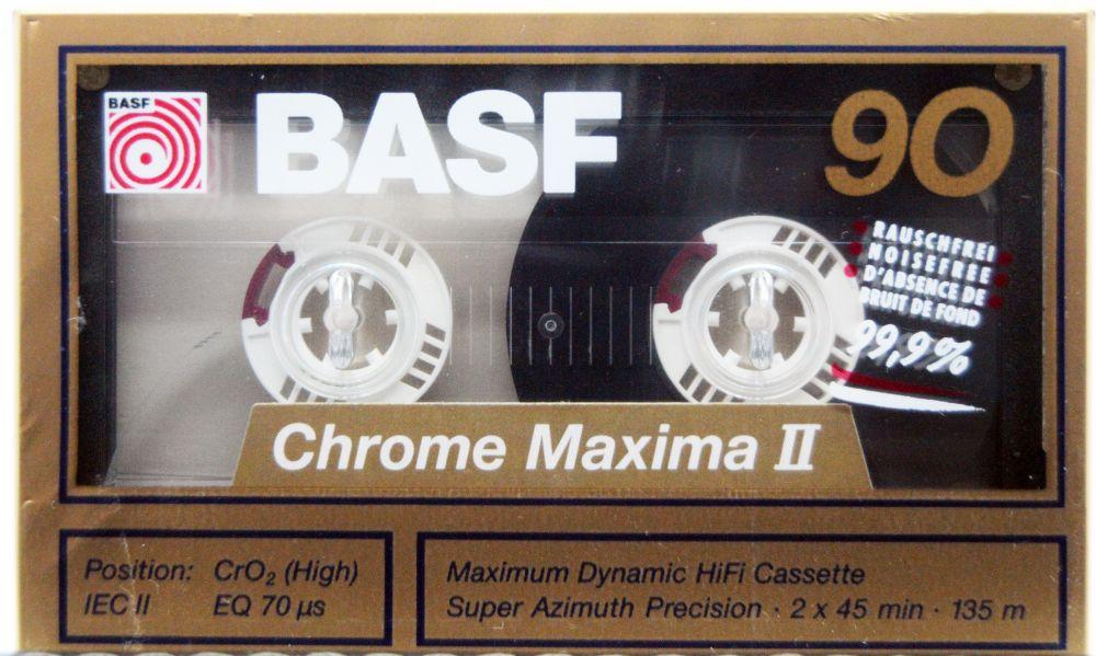 BASF Chrome Maxima II - 1989 - EU - Blank Cassette Tape - New Sealed