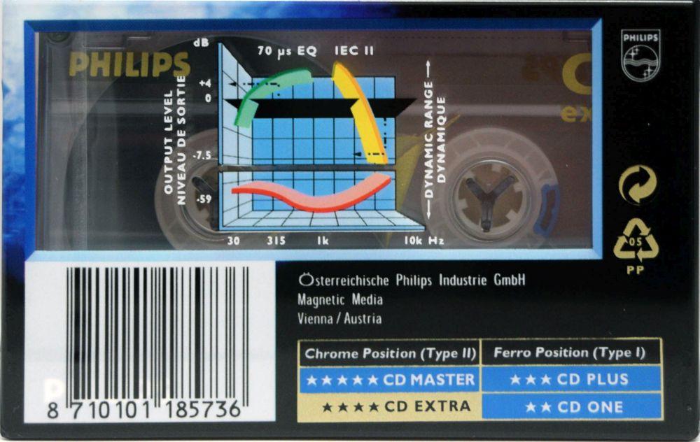 Philips CD Extra - 1997 - EU - Blank Cassette Tape - New Sealed