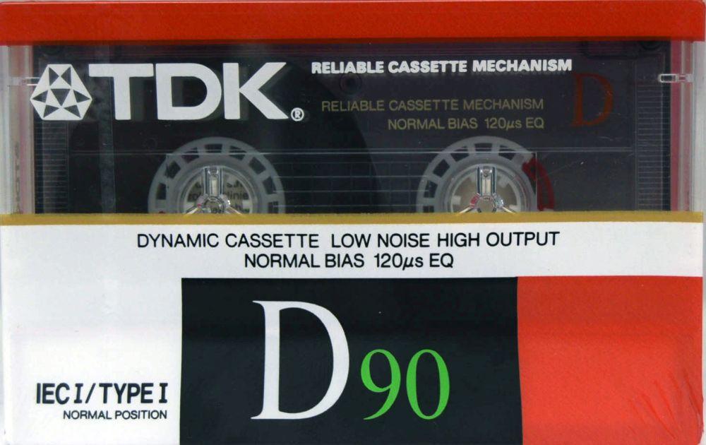 TDK D - 1988 - US - Blank Cassette Tape - New & Sealed