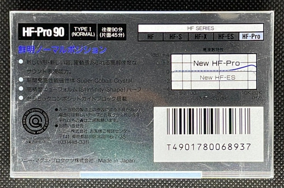 SONY HF-Pro - 1987 - JP - Blank Cassette - New & Sealed