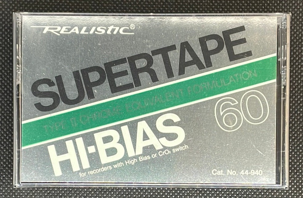 Realistic Supertape Hi-Bias - 1978 - Blank Cassette Tape - New Sealed